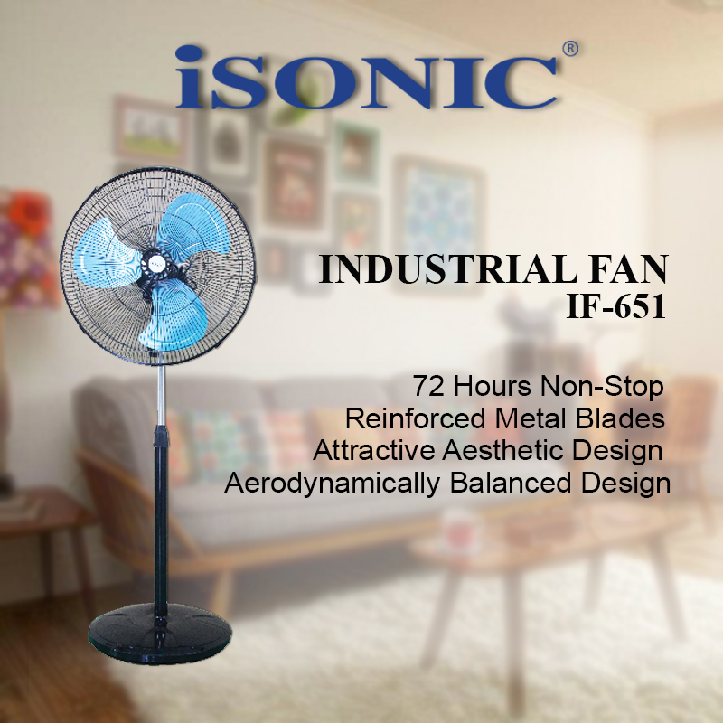 iSONIC | iSONIC | FAN & COOLER SERIES | 20" INDUSTRIAL FAN IF-651